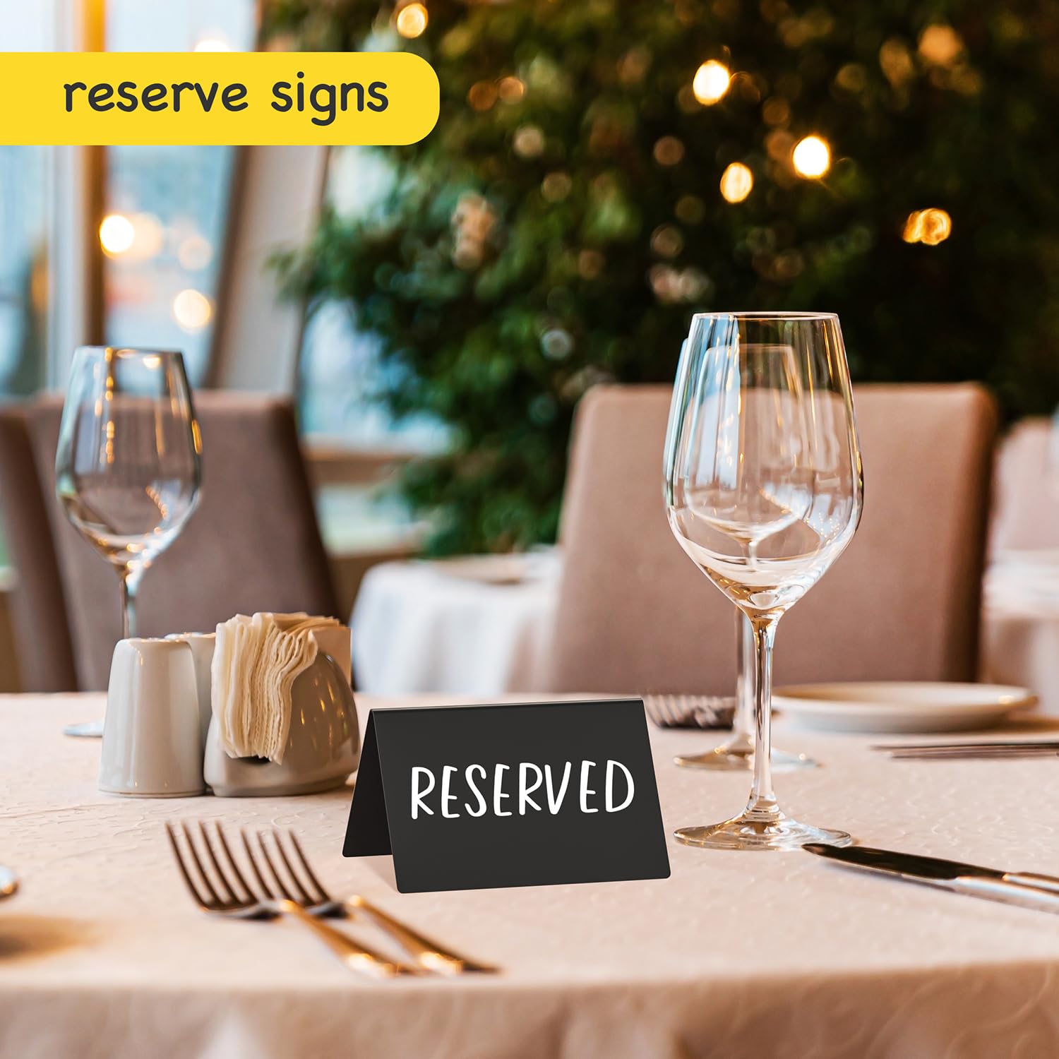 Snapklik.com : PigPotParty 12 Pcs Place Cards For Table Setting, Small ...