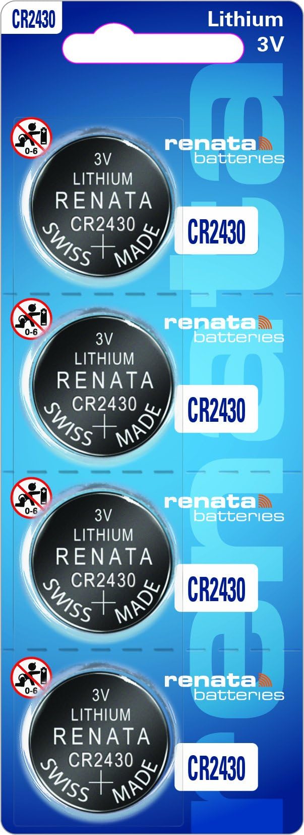 Amazon.com: Renata CR2430 Batteries - 3V Lithium Coin Cell 2430 Battery ...
