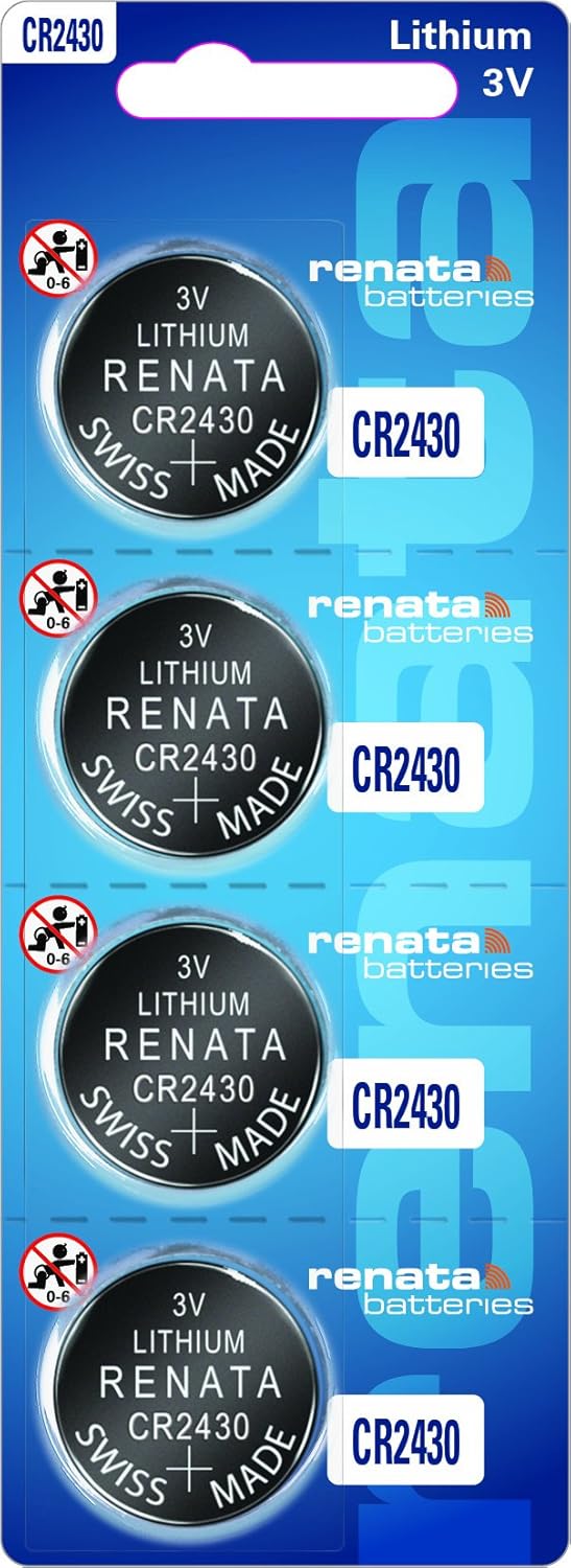 Renata CR2430 Lithium Batteries 4 Pack : Amazon.ca: Health & Personal Care