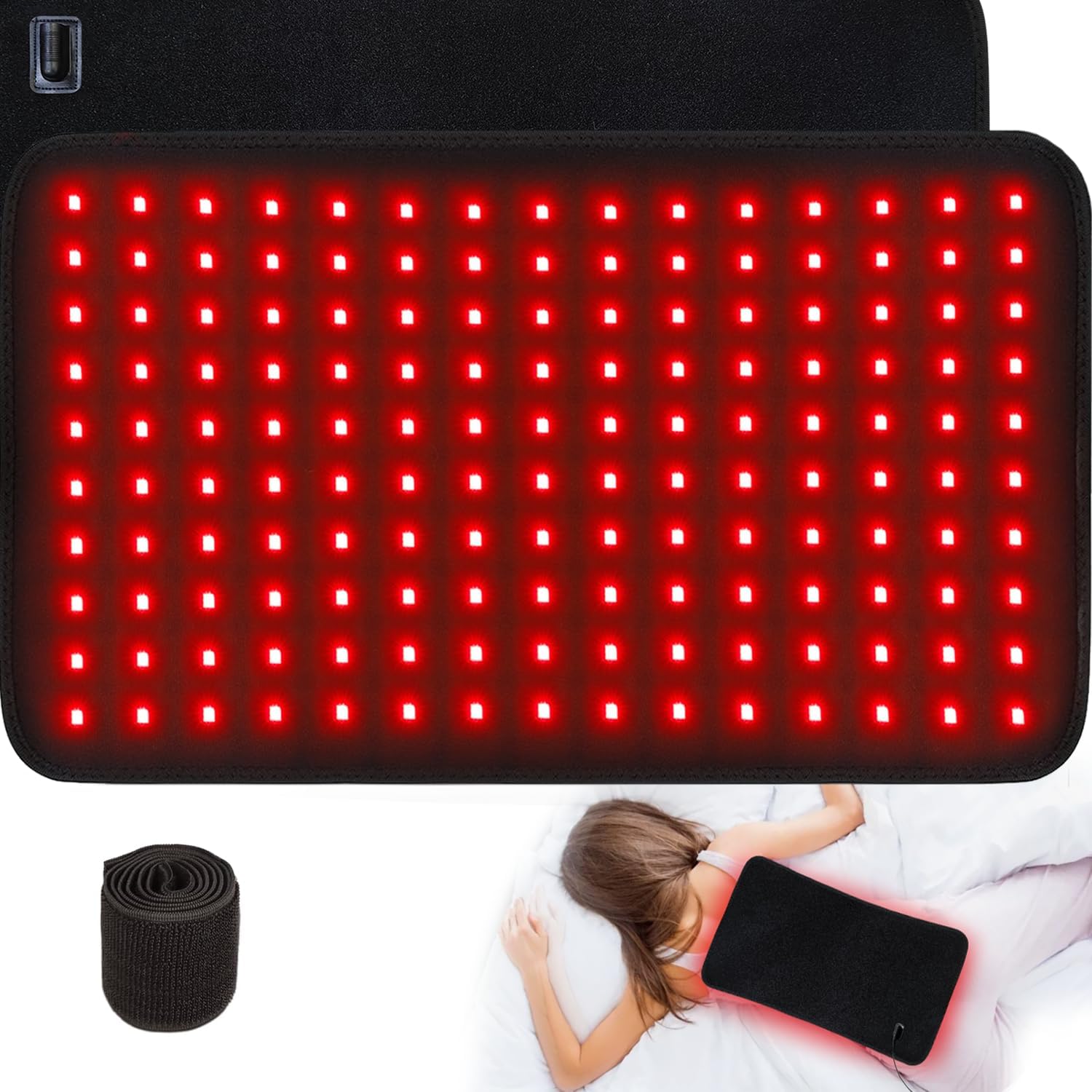 Amazon.com: Red Light Therapy, Cordless Infrared Therapy Pad for Back ...