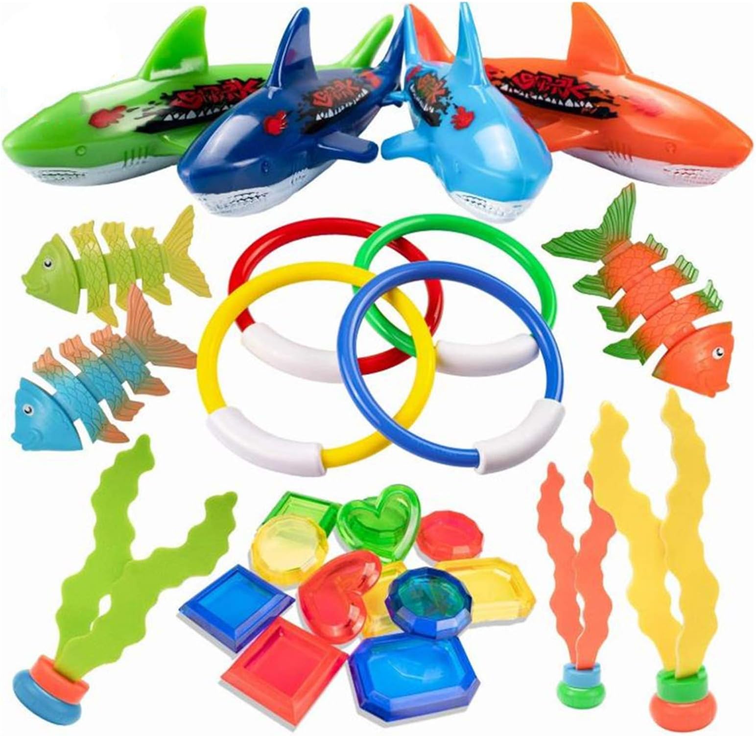AM ANNA 26 PCS Diving Toy for Pool Use Underwater Swimming/Diving Pool ...