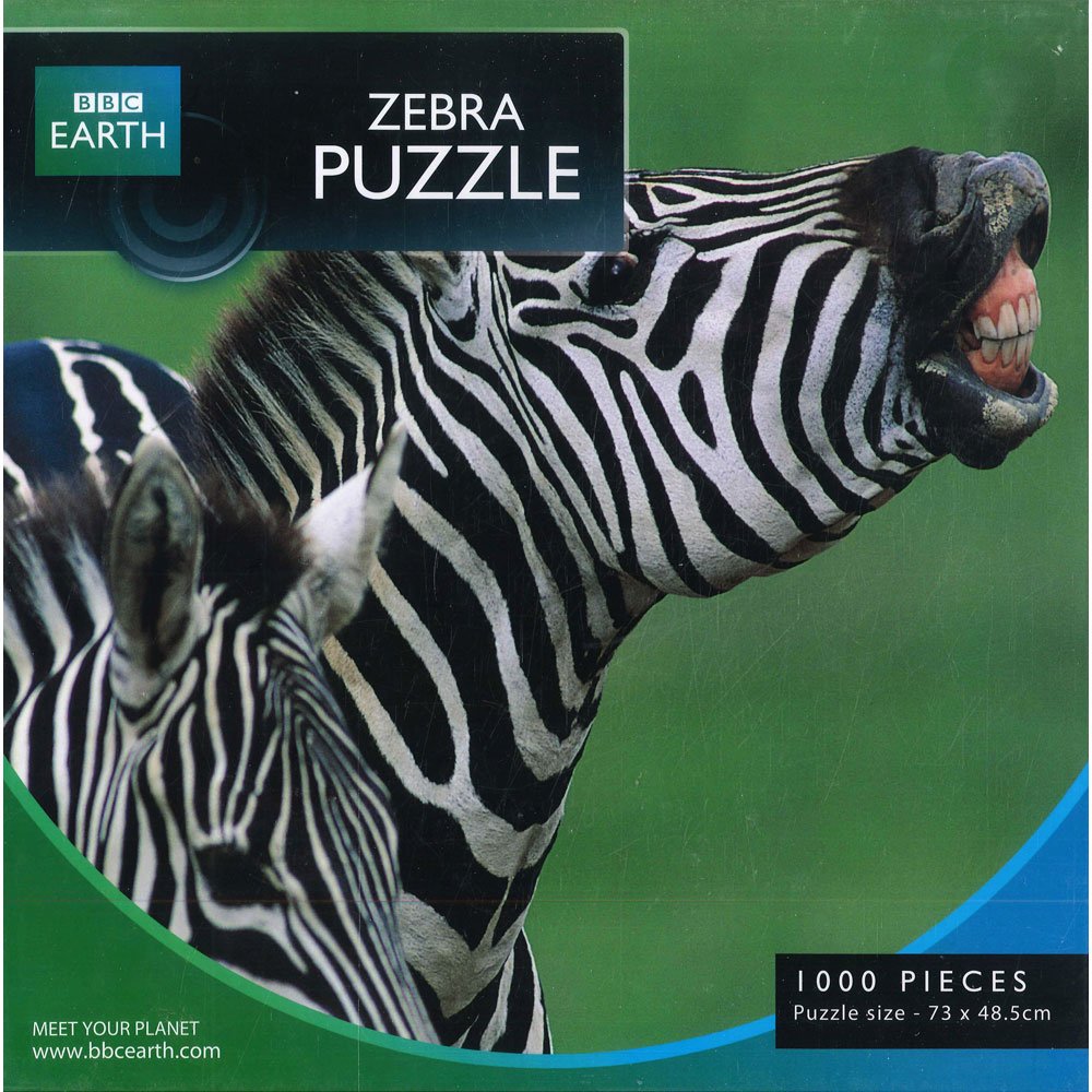 BBC Earth 1000pc Zebra Puzzle : Amazon.co.uk: Toys & Games