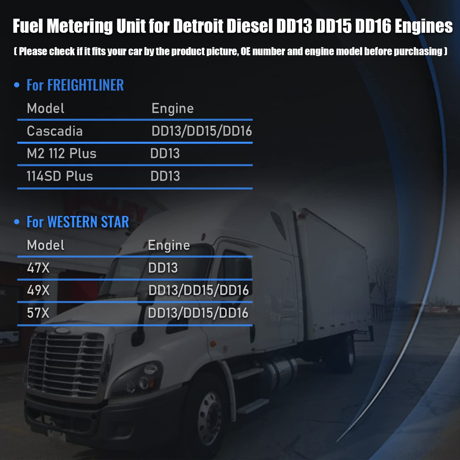 Detroit DD15 Fuel Metering Unit Fuel Meter Quantity Control Valve ...