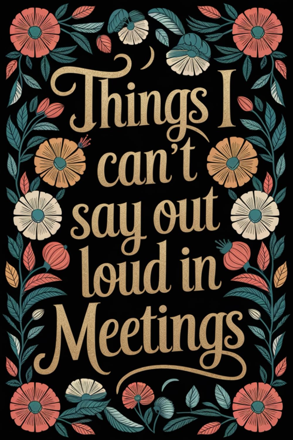 Things I Can't Say Out Loud In Meetings: Funny Work Journal with ...