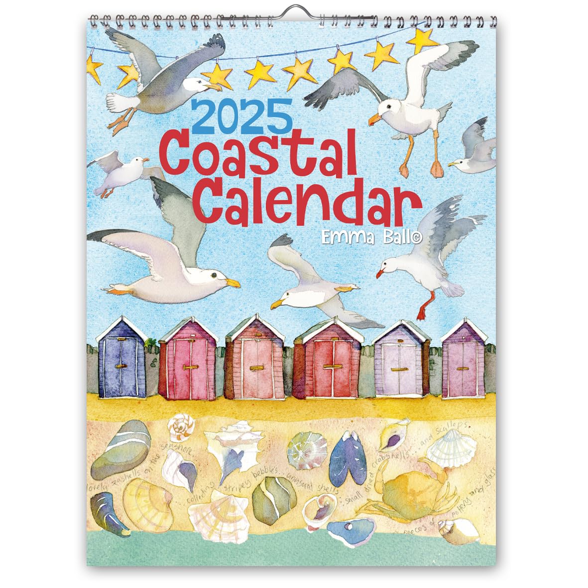 Emma Ball 2025 Coastal Calendar - BigaMart