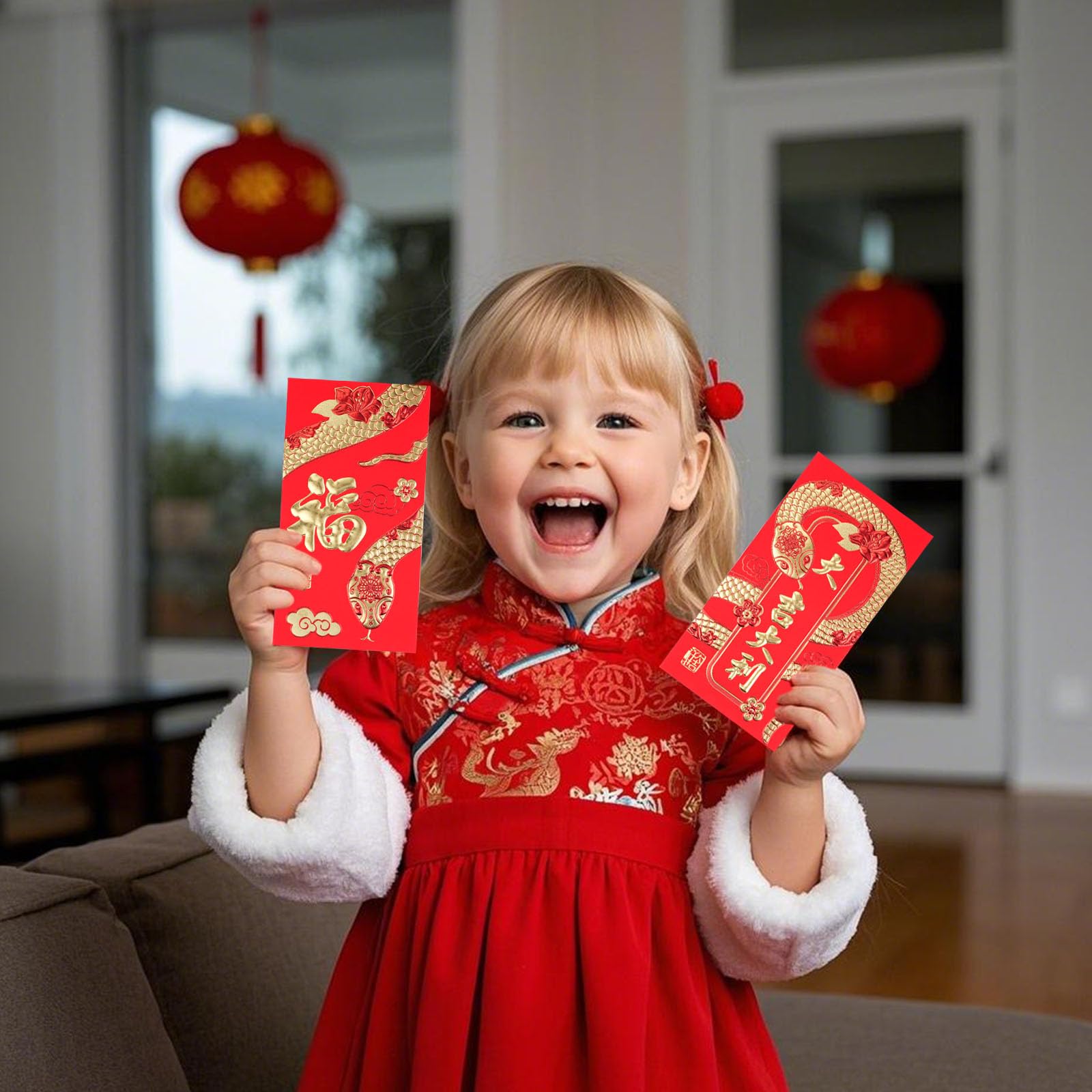 Snapklik.com : 36 Pcs Chinese Red Envelopes Lucky Money Envelopes 2025 ...
