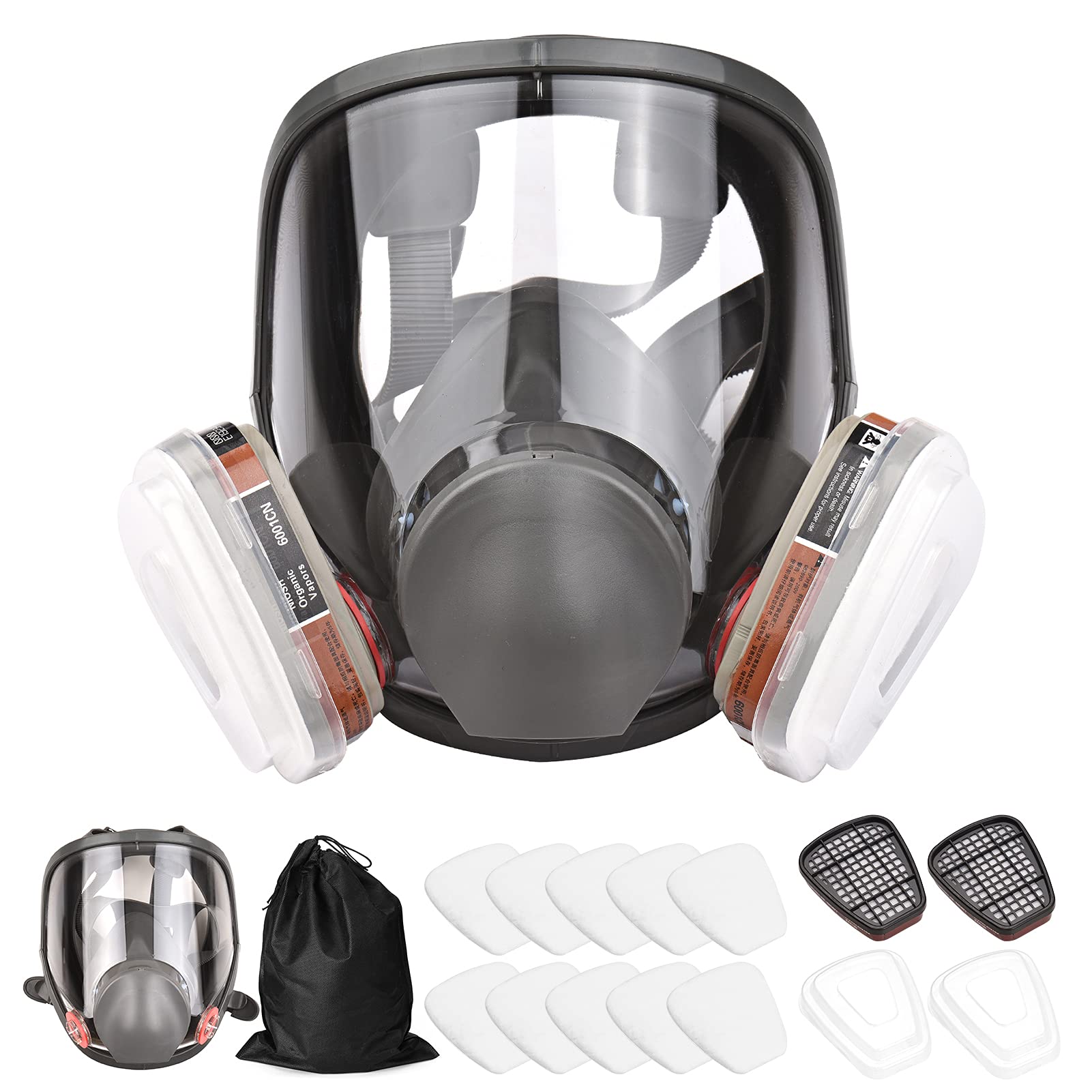 Buy Moniss Reusable Full Face Respirator Full Face Cover 16 in 1 Cover ...