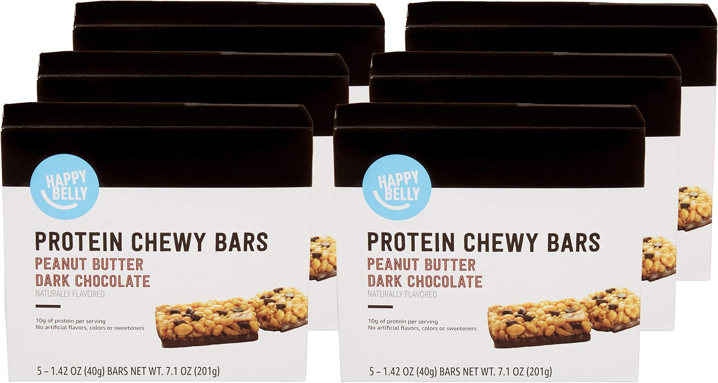 Amazon.com: Amazon Brand - Happy Belly Fruit & Grain Cereal Bars, Apple ...