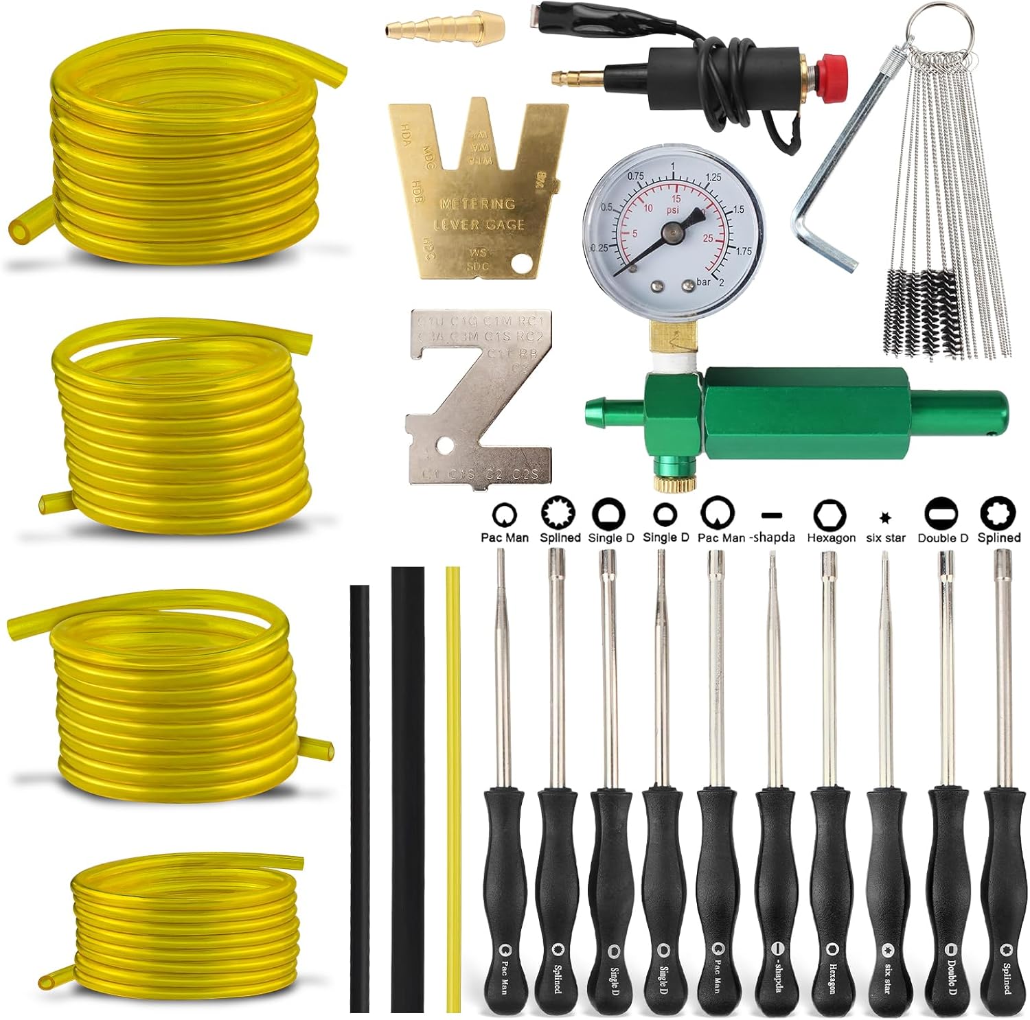 Amazon.com : AUTOKAY 23 Pcs Carburetor Adjustment Tool Screwdriver Kit ...