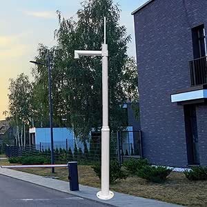Amazon.com: Blazea Tall Security Camera Pole Outdoor, Floor Mount ...