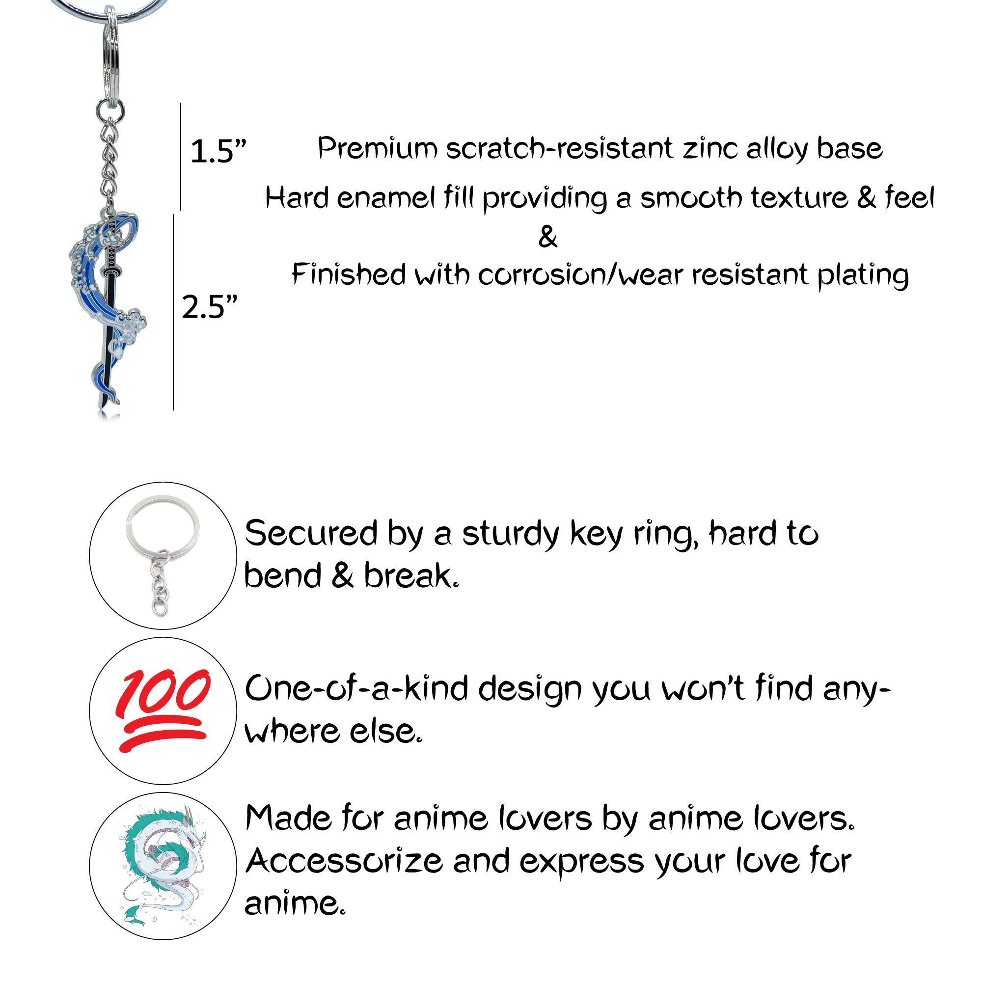 Demon Slayer Kimetsu No Yaiba Tanjiro Keychains Water Breathing ...