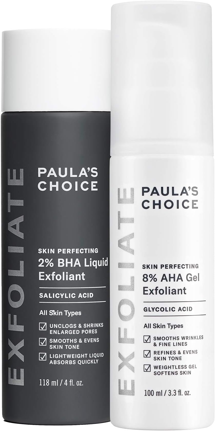 Amazon.com: Paula's Choice SKIN PERFECTING 8% AHA Gel Exfoliant & 2% ...