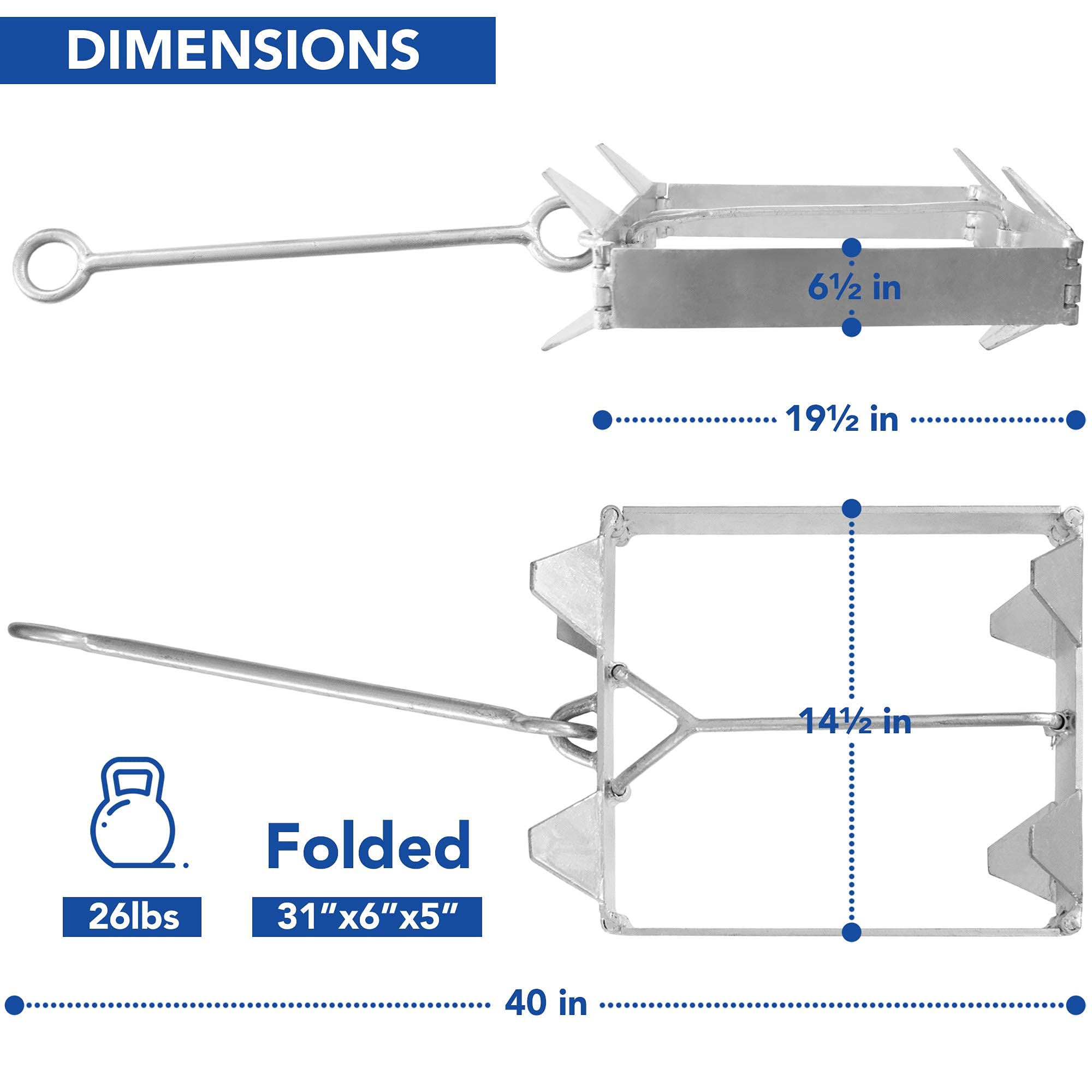 Snapklik.com : WindRider Box Anchor Folds For Storage Galvanized Steel ...