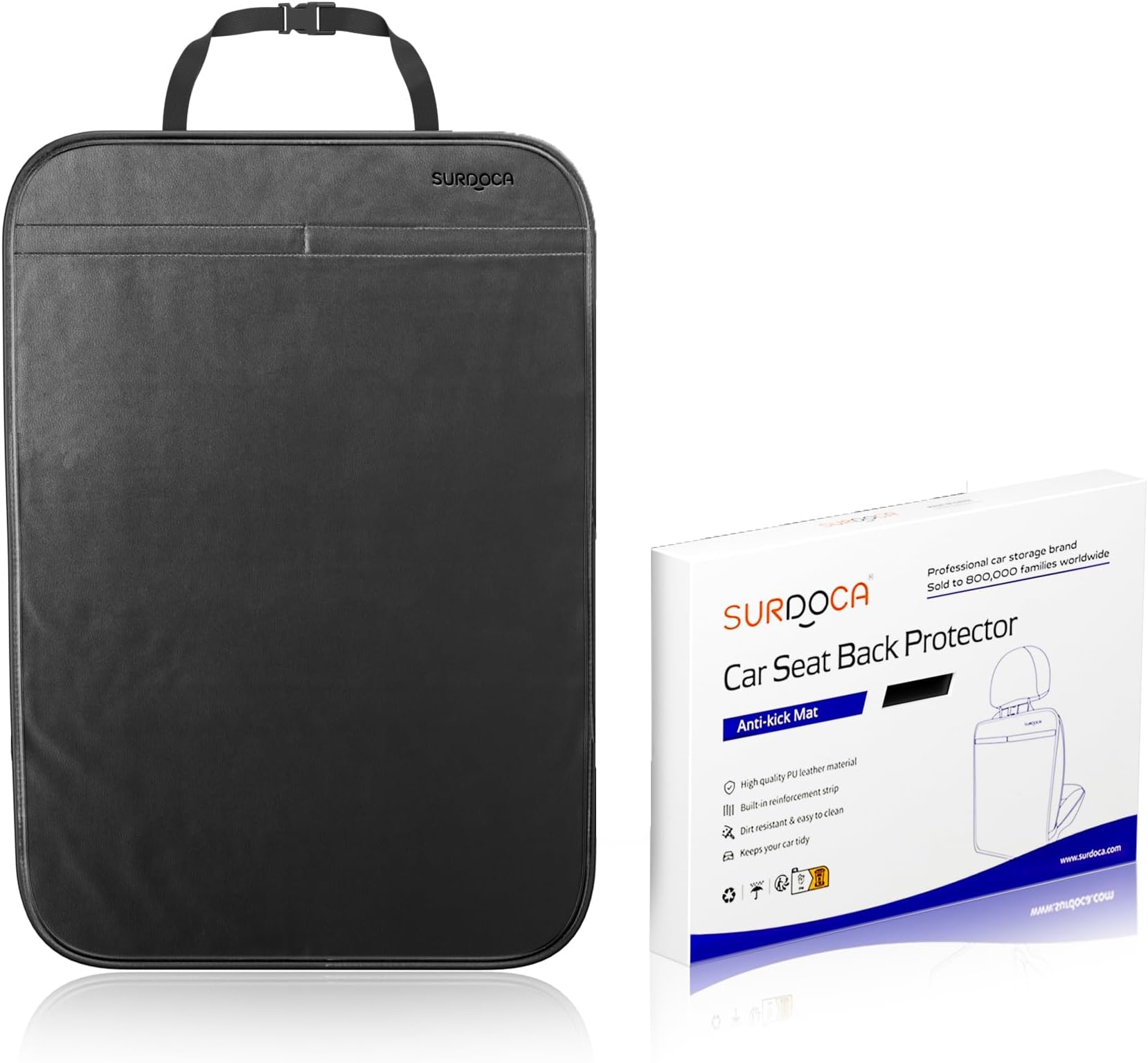 Royal Rascals Car Seat Kick Mat Protector & Back Seat Organiser for ...