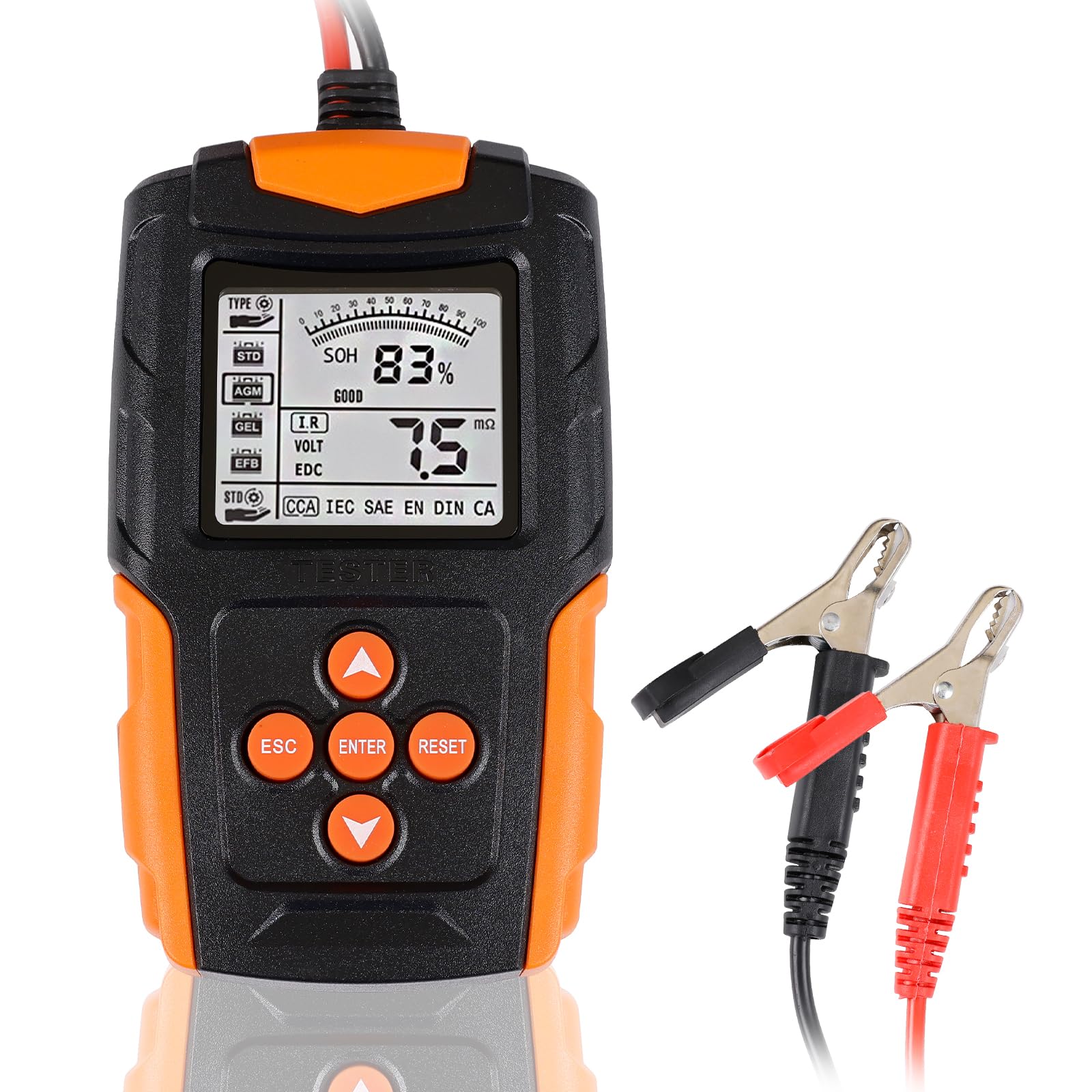 Amazon.co.jp: Battery Checker, Car Battery Tester, Battery Diagnostic ...