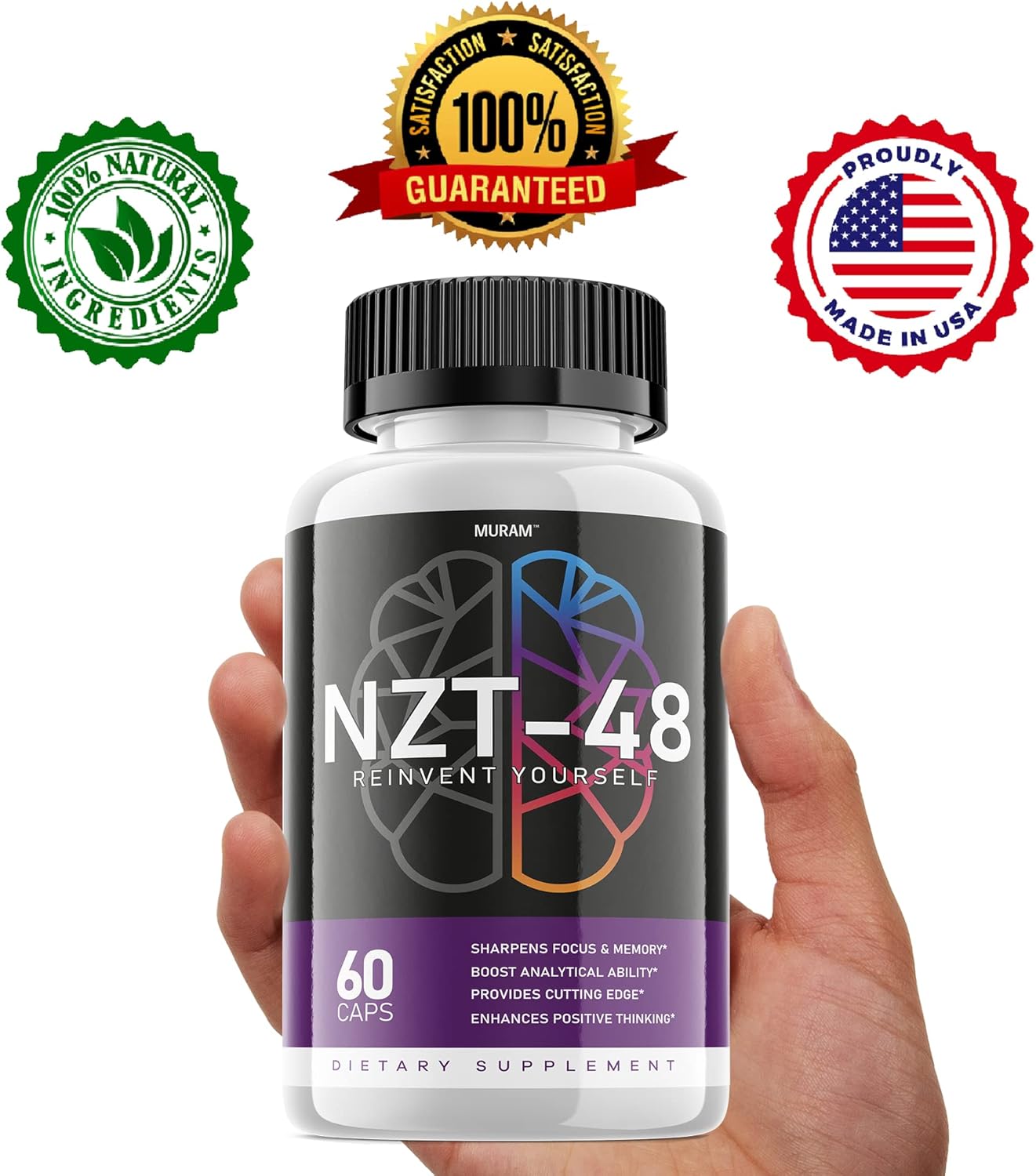 Buy 1 Pack) NZT-48 Limitless Pill, Focus Original Formula, 1 Month ...