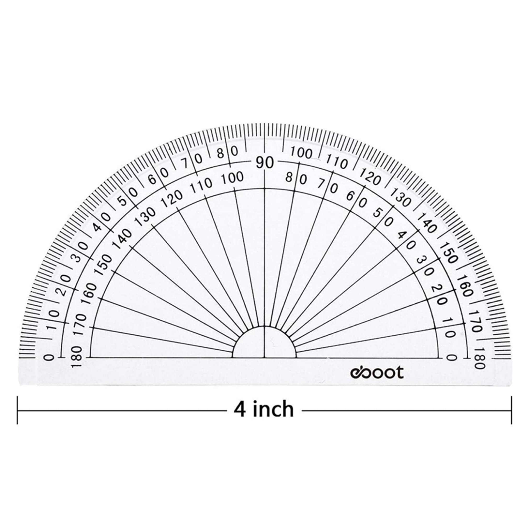 Snapklik.com : eBoot Plastic Protractor Protractor 180 Degrees