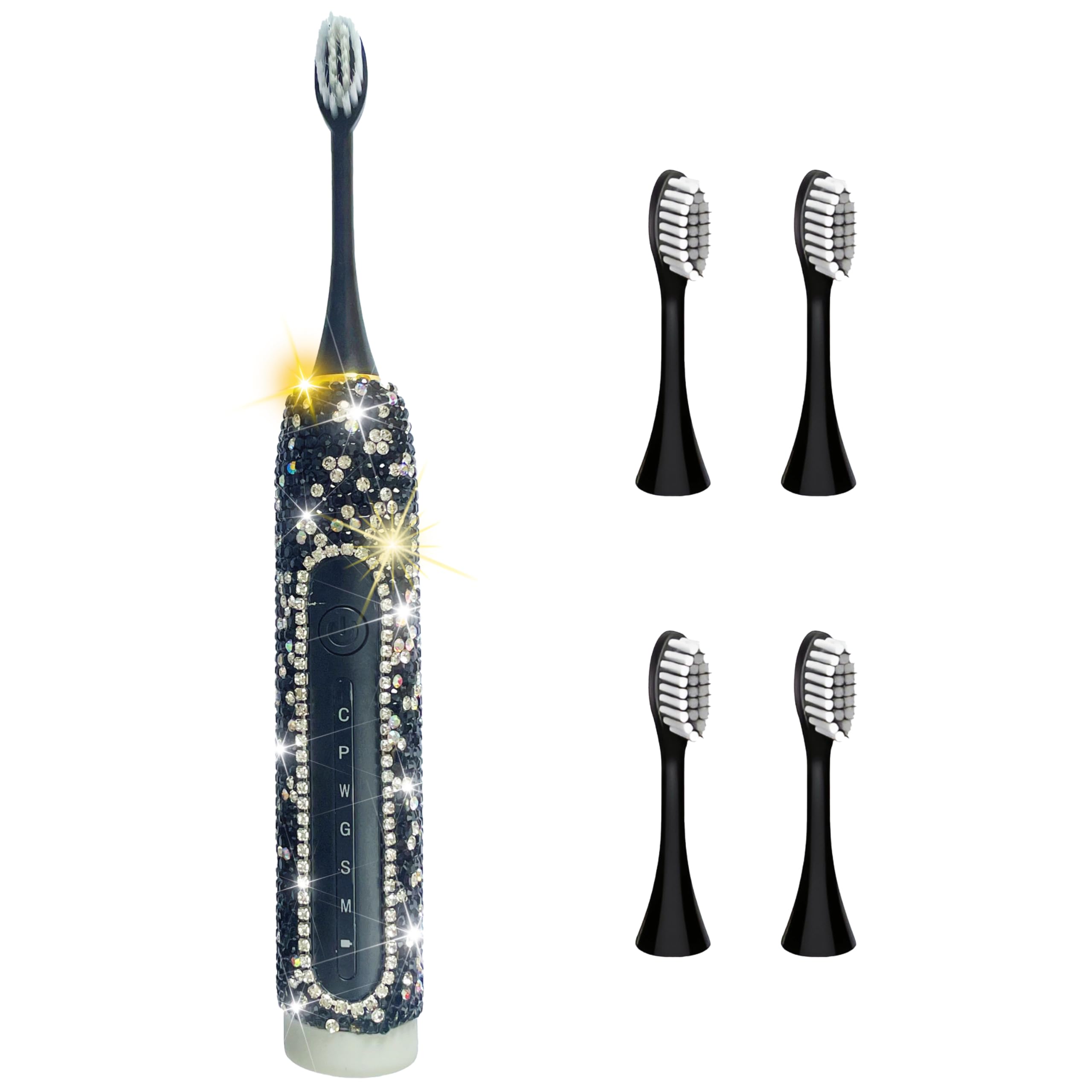Amazon.com: VFUIFRYI Electric Toothbrush for Woman Black Toothbrush ...