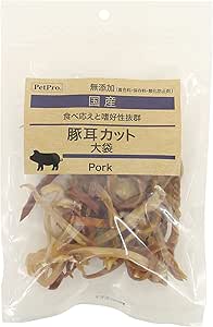 Amazon.co.jp: ペットプロ 国産おやつ 無添加豚耳カット 140g : ペット用品