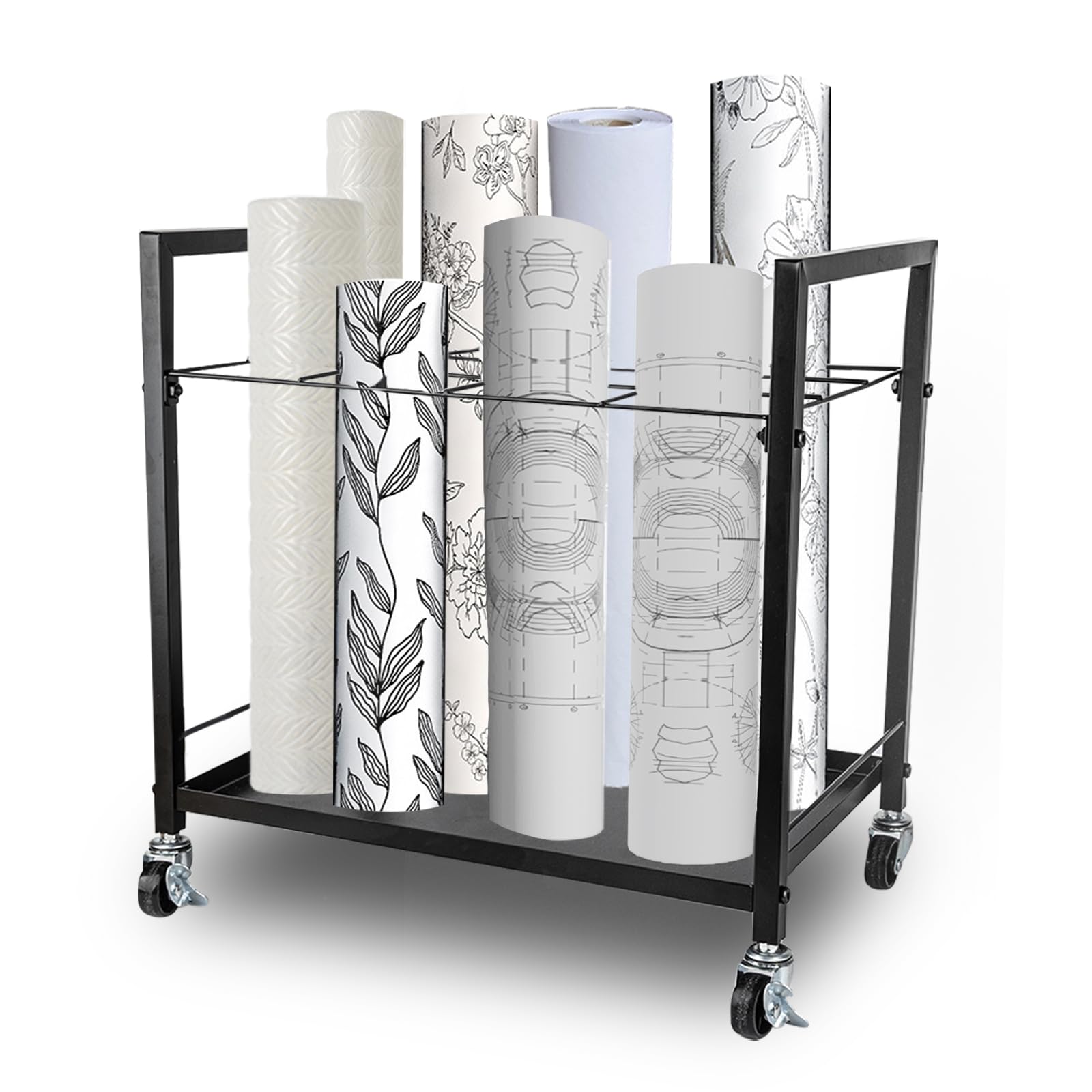 Amazon.com: Blueprint Holder Rack Cart,Blueprint Storage Rack Metal ...