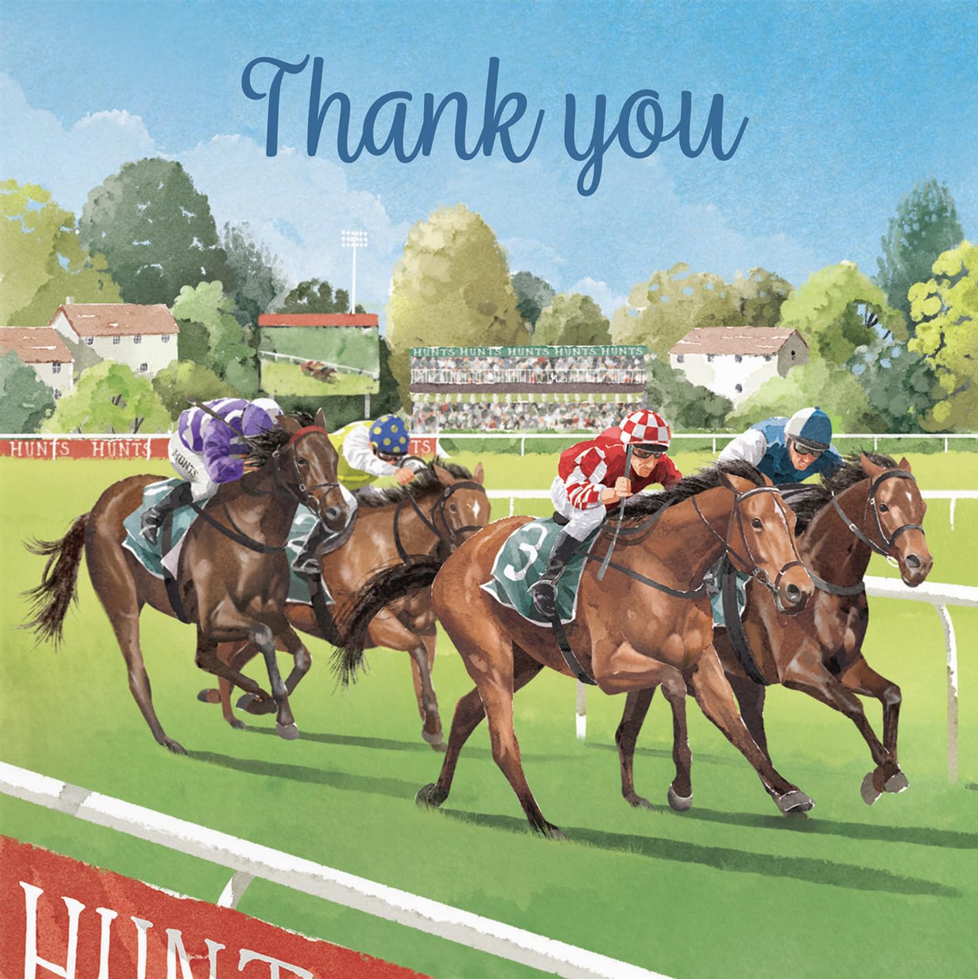 Hunts England – Horse Racing Fun Thank You Card For Him – Milo’s ...