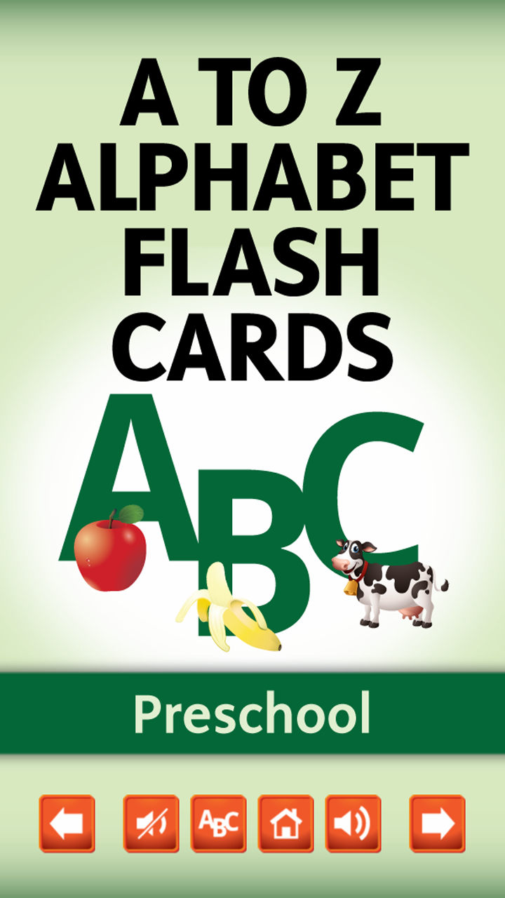 A To Z Alphabet Flash Cards - App on Amazon Appstore