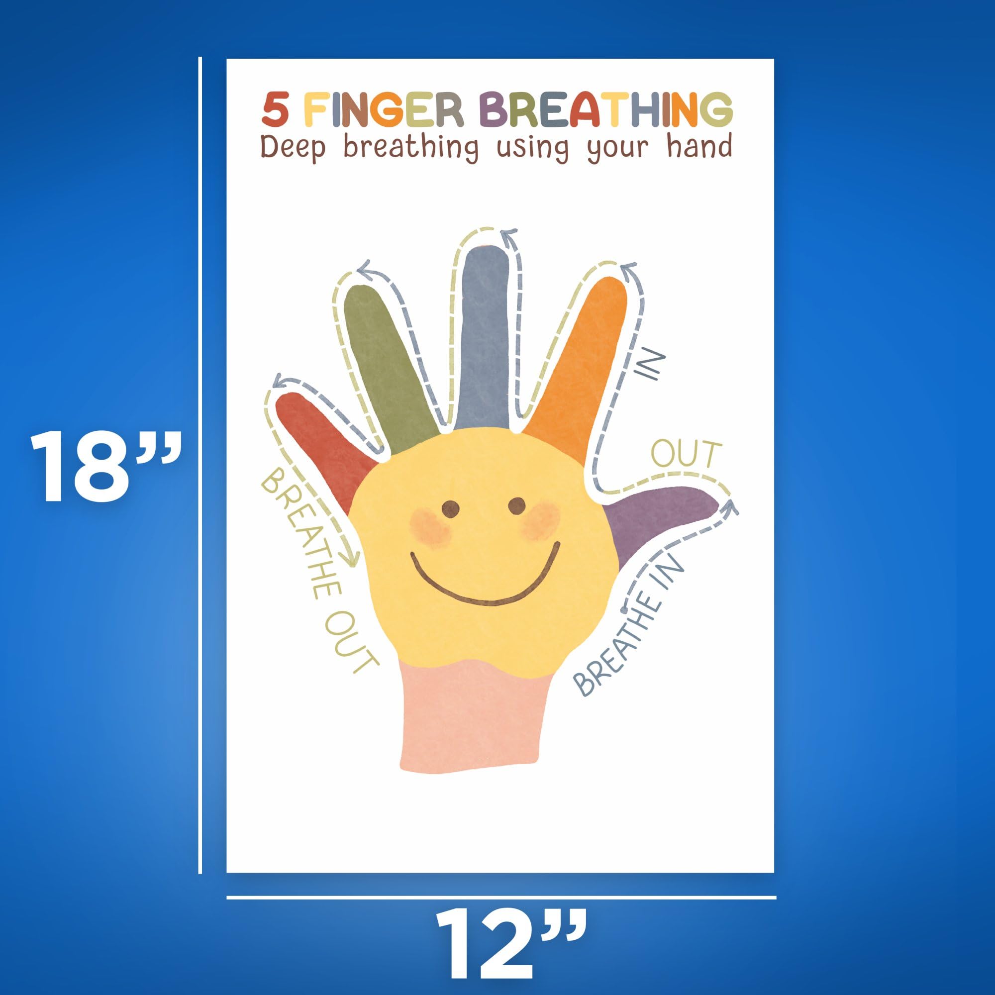 Five Finger Breathing Clipart