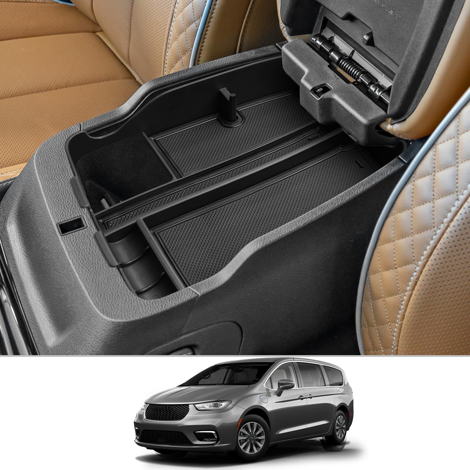 Amazon.com: CDEFG for 2021-2024 Chrysler Pacifica Center Console ...