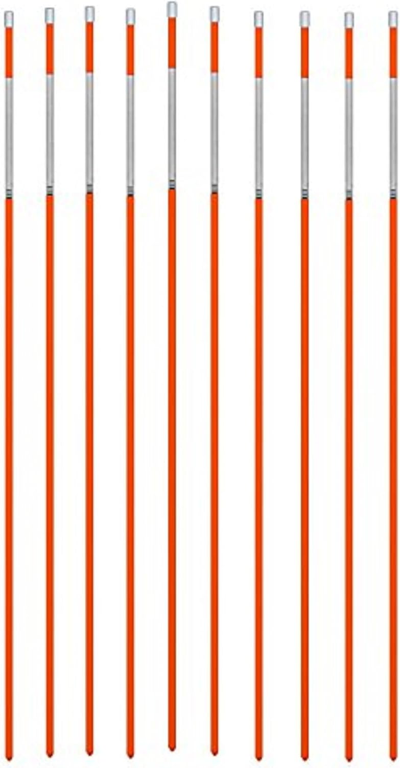 Fiberglass Innovations 665-10 Snow Pole Driveway Marker, 48-Inch with ...