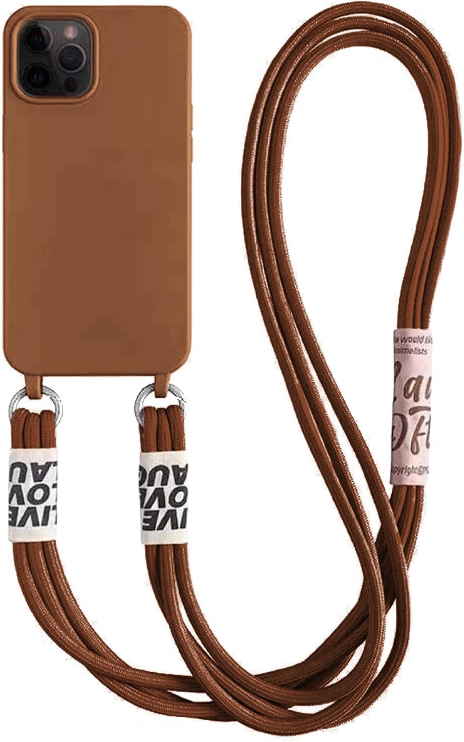 Bakicey Cell Phone Chain for iPhone 12 Pro Max, Liquid Silicone Strap ...