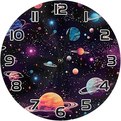 Amazon.com: Rhythm Clocks "Peaceful Cosmos II" Magic Motion Clock ...