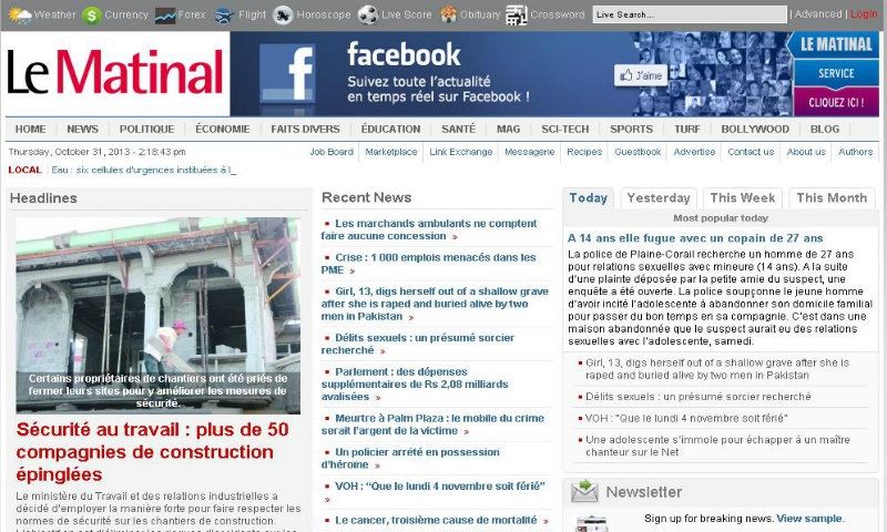 Mauritian Newspapers Online