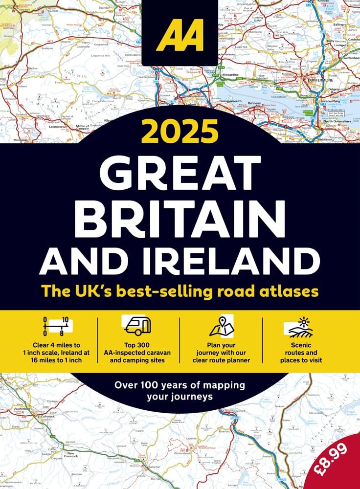 2025 Great Britain & Ireland Road Atlas: Amazon.co.uk: AA ...