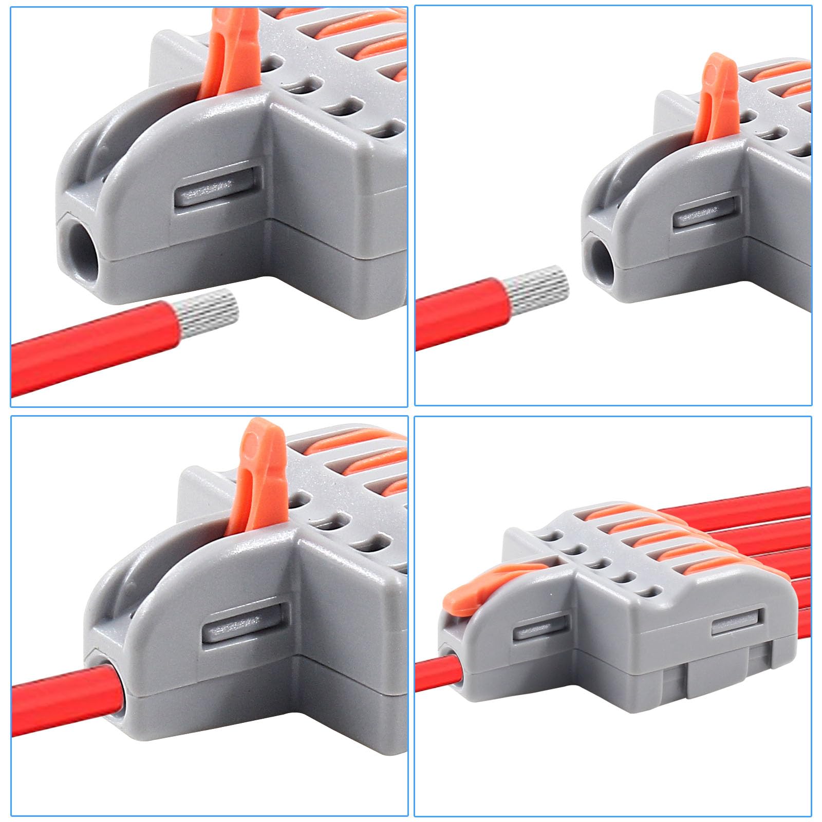 Snapklik.com : Litoexpe 10 Pcs 1 In 5 Out Mini Electrical Wire Connectors
