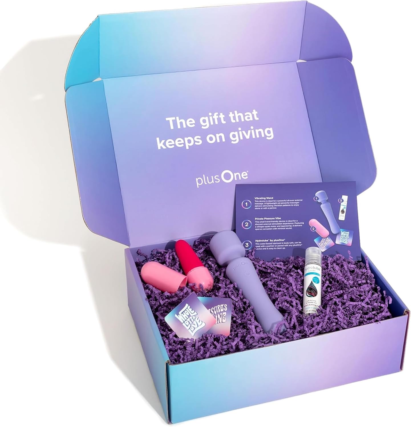 Amazon.com: PlusOne Discreet Delights 4pc Sex Toy Gift Set for Her ...