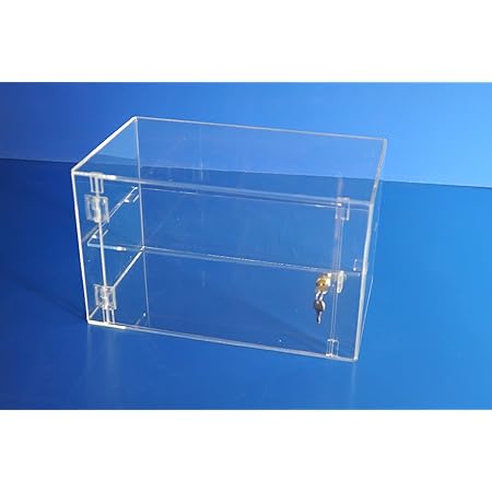 Plasticraft Displays Acrylic Lockable Display Cabinet, Clear Display ...