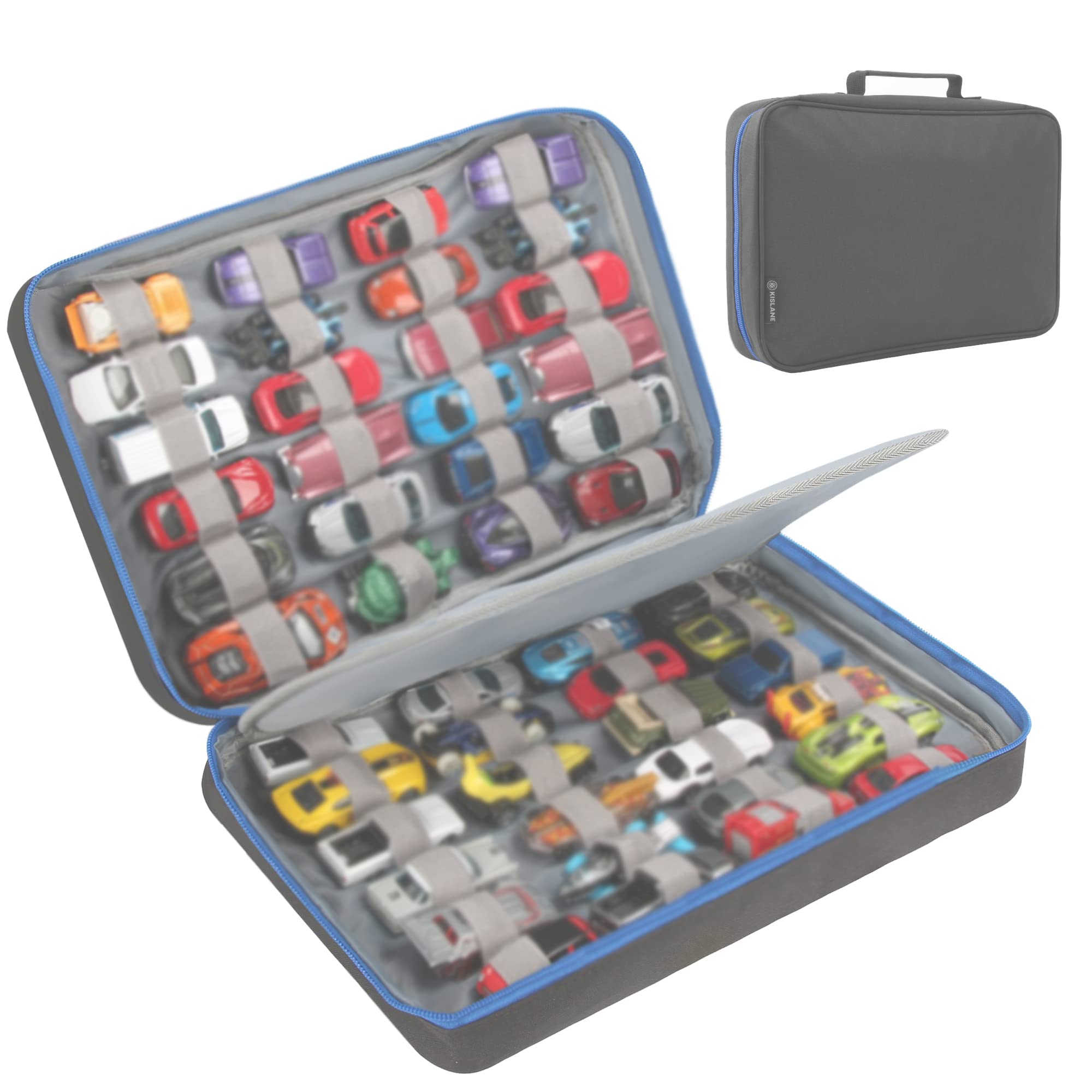 Snapklik.com : KISLANE Carrying Case, Kids Car Storage Case Holds 48 Cars