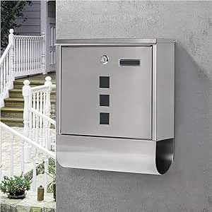 xjdagaoge Exquisite Wall-mounted Mailbox Outdoor wind and Rainproof ...
