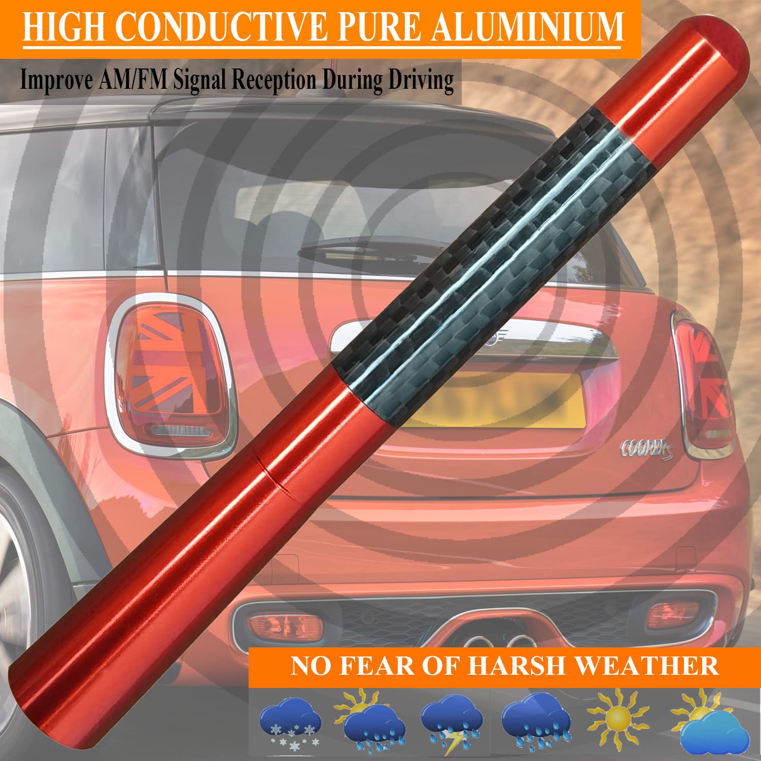 Mini Cooper Antenna Toppers Mini Cooper Genuine Aerial Replacement Car