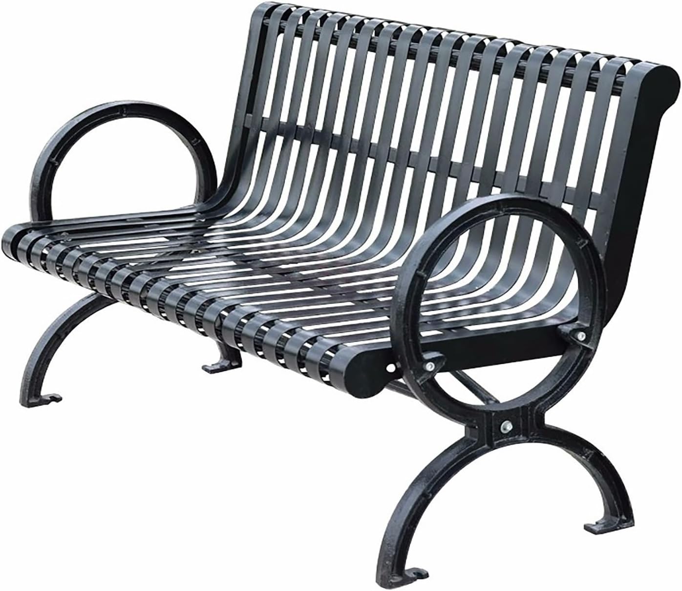Amazon.com: SBCWH 59" Outdoor Garden Patio Bench, Iron Metal Steel ...