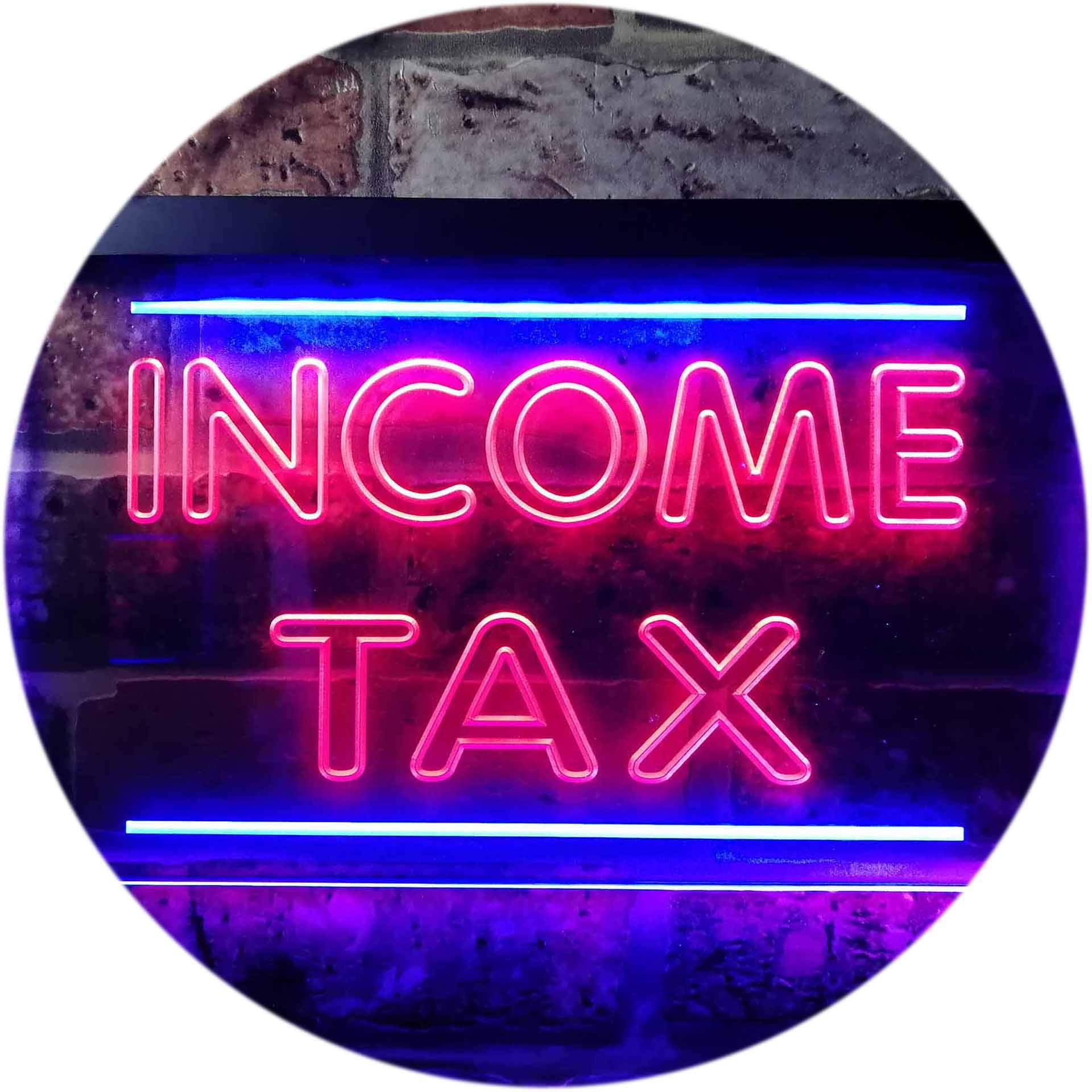 Amazon.com : ADVPRO Income Tax Services Display Dual Color LED Neon ...