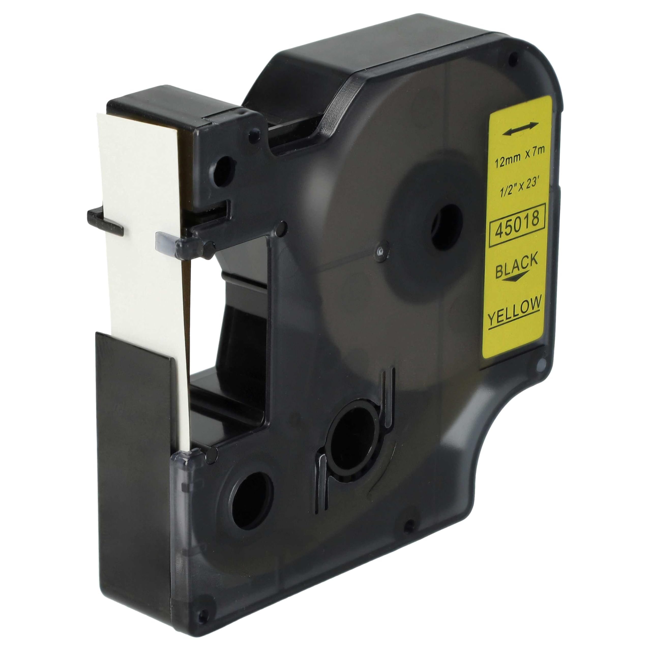 Cartuccia a nastro vhbw 12mm per Dymo Labelpoint 100, 150, 200, 250 ...