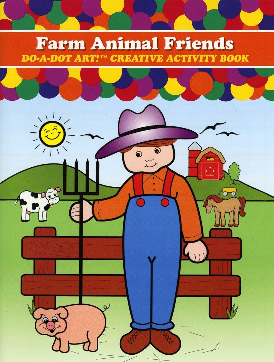 Amazon.com: Farm Animal Friends Creative Activity Coloring Book by Do A ...