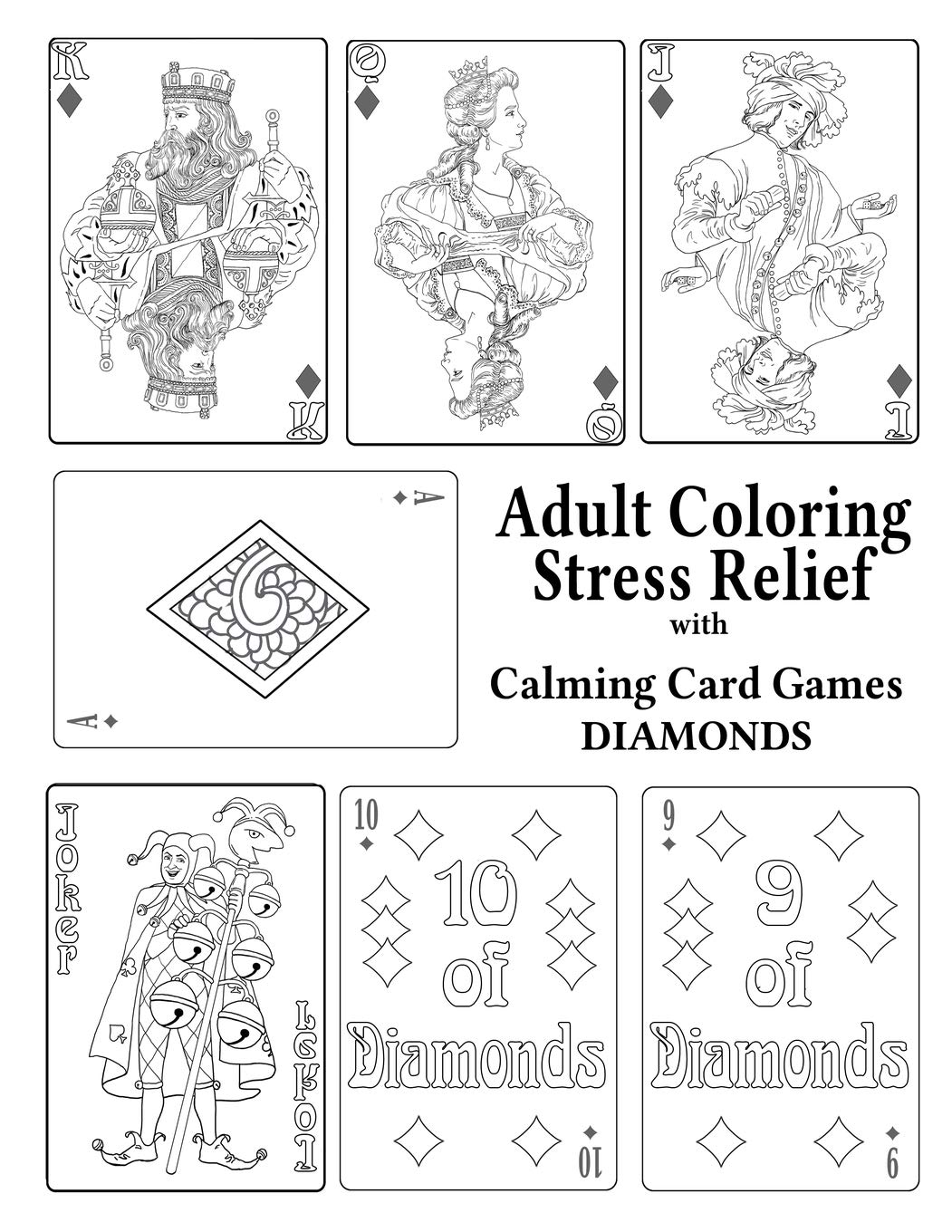 Amazon.com: Adult Coloring Stress Relief With Calming Card Games ...