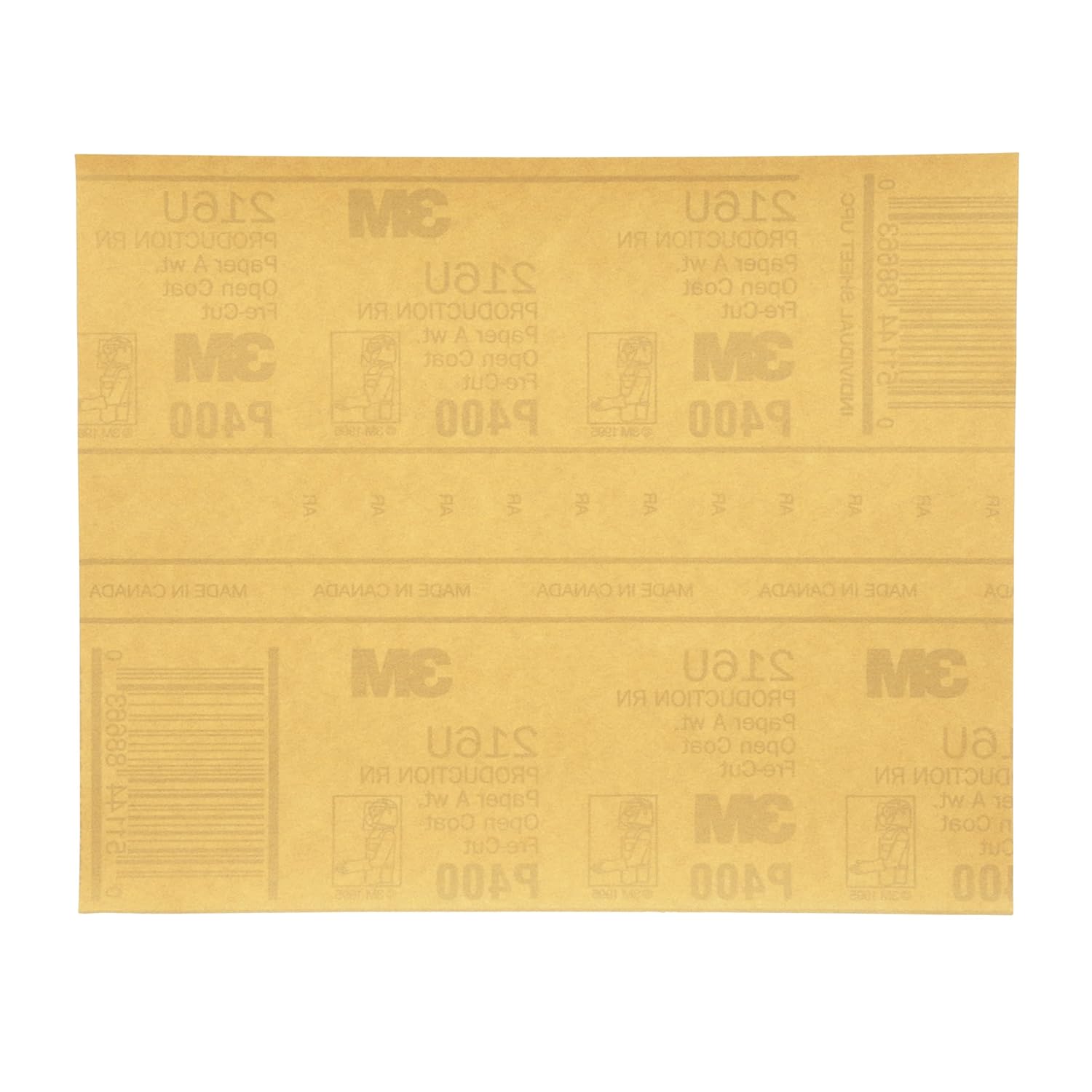 Amazon.com: 3M Gold Abrasive Sheet 216U, 02539, P400 Grade, 9 in x 11 ...