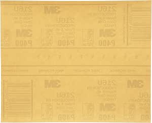 3M Gold Abrasive Sheet 216U, 02539, P400 Grade, 9 in x 11 in, 50 sheets ...