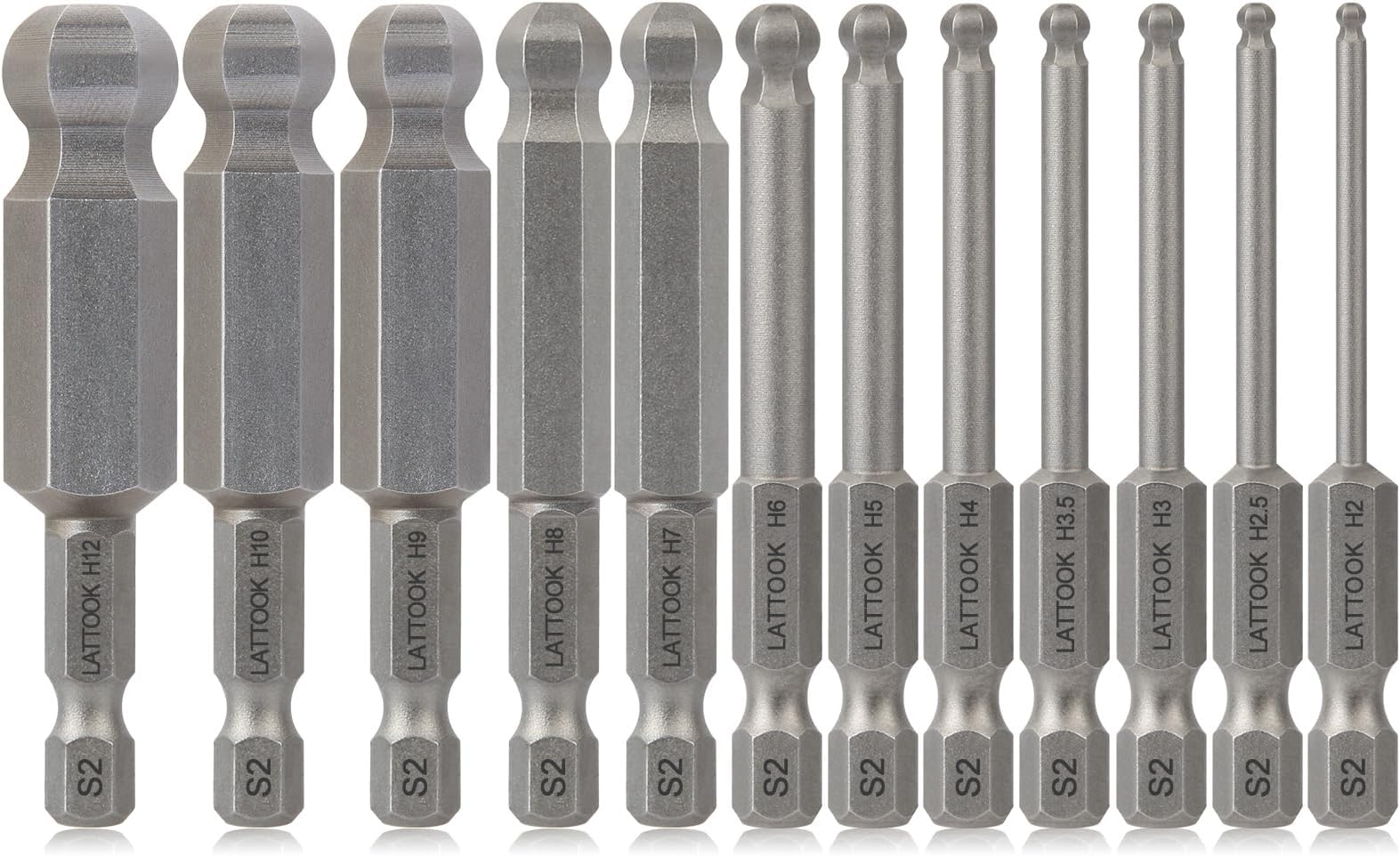 Ball-End Hex 5mm Impact Driver Bit - Railer Allen Wrench Drill Hex Bits ...