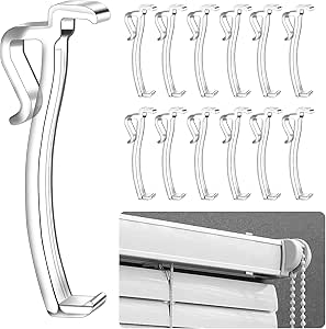 12 Pcs Plastic Valance Clips for Blinds, Valance Clips 2.5 Inch Window ...