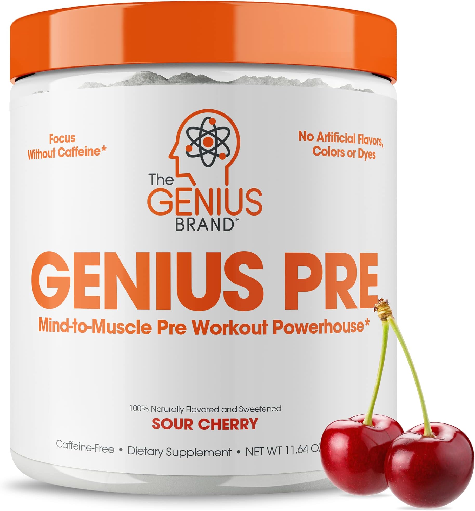 Amazon.com: Genius Pre Workout Powder, Sour Cherry - All-Natural ...