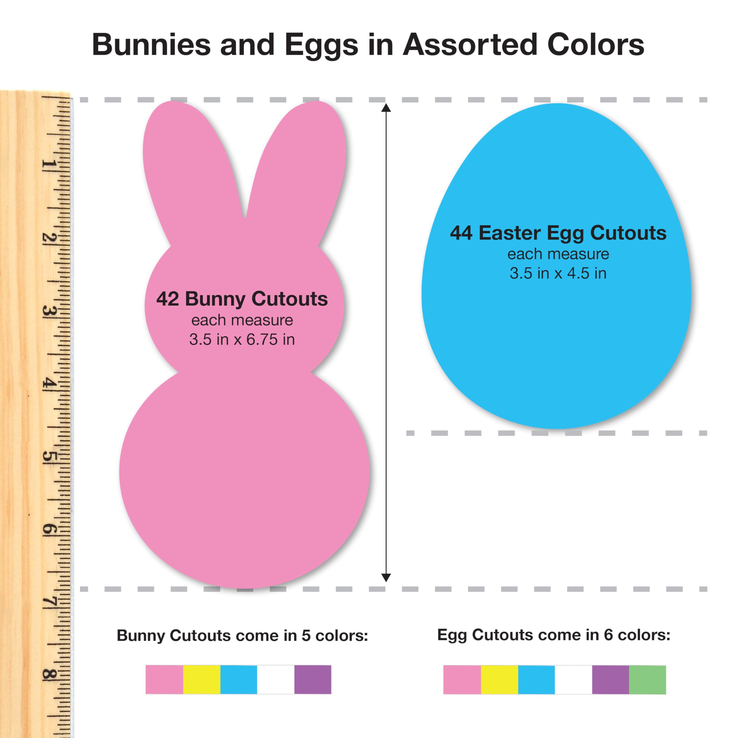 Snapklik.com : 130 Pieces Eggs, Baby Chicks & Bunny Punch Out Paper ...